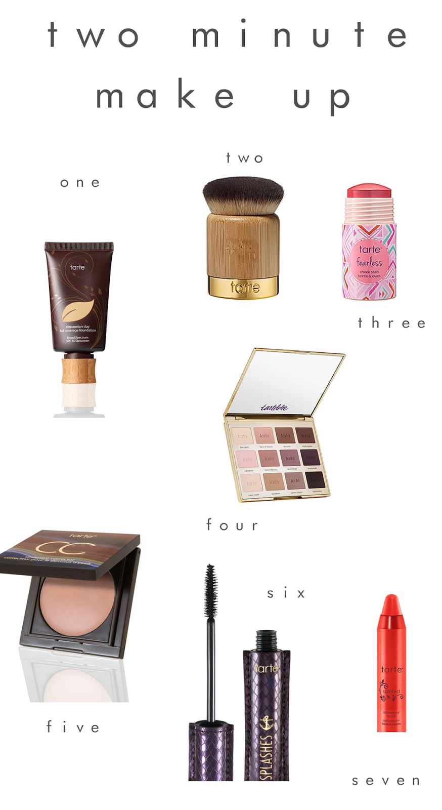 two minute make-up - Sarah Tucker