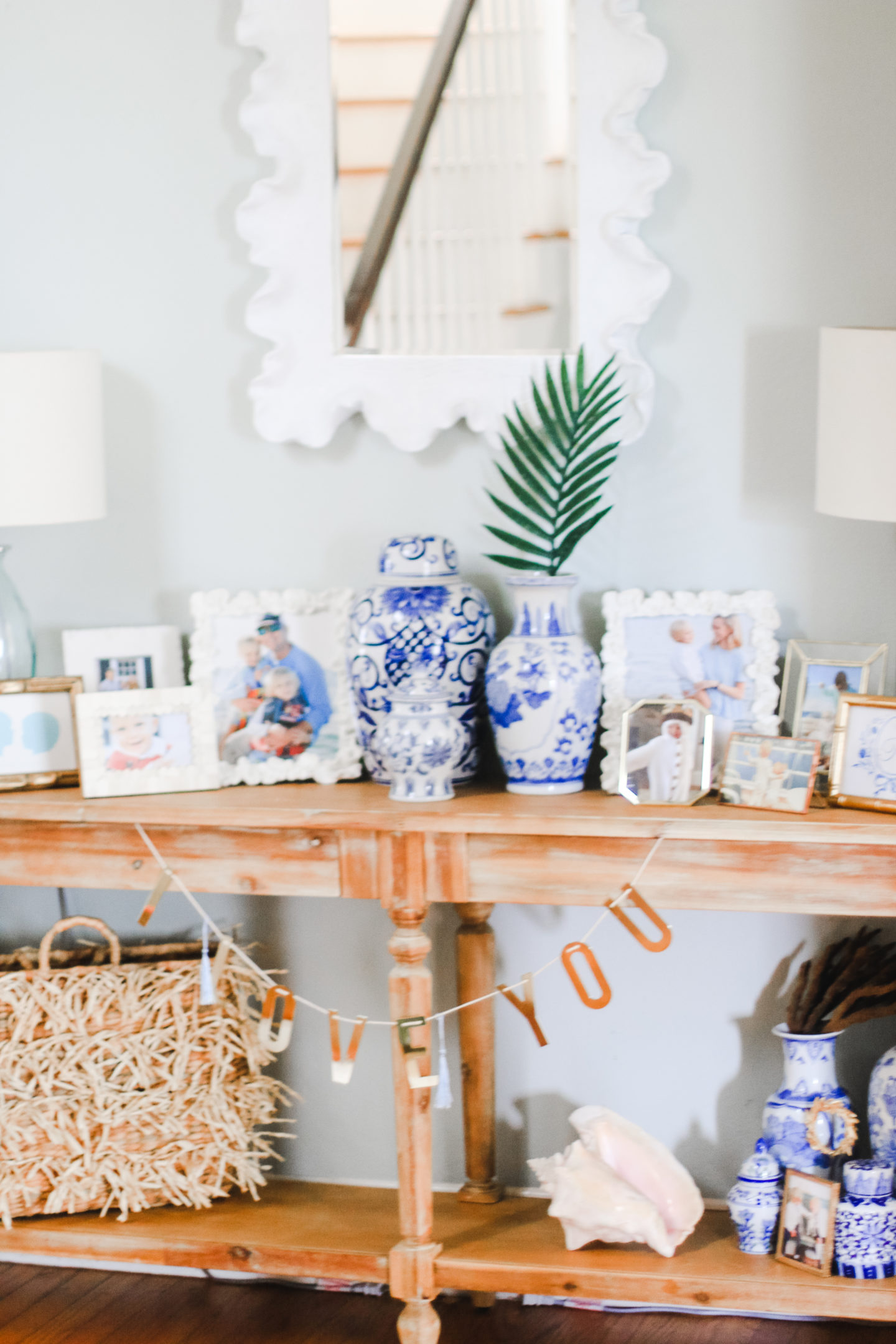 Easy Valentine's Day decor : heart, I love you, and xoxo Banners!